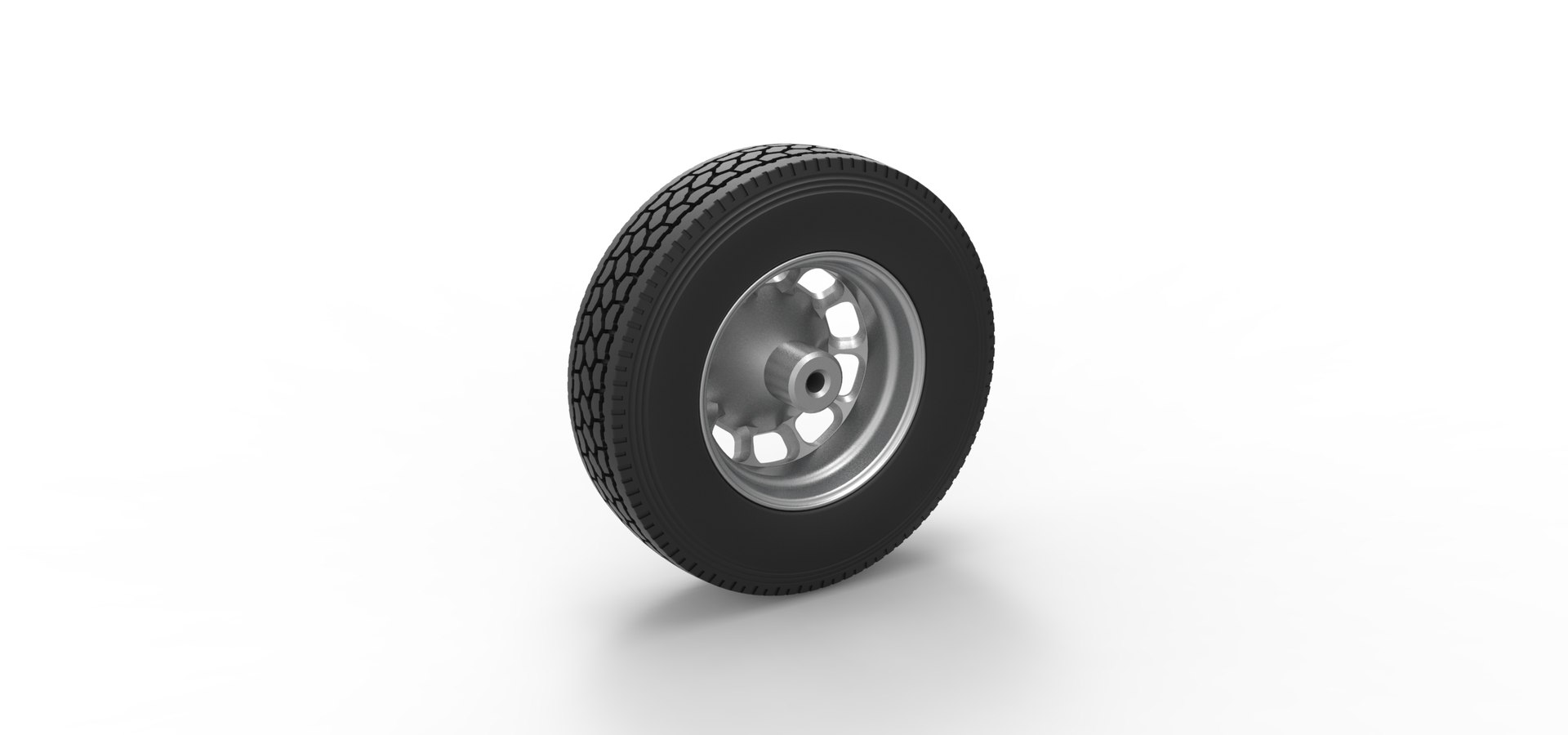 Diecast Front Custom Wheel Of Semi Truck Version 3 Scale 1 To 25 3D ...