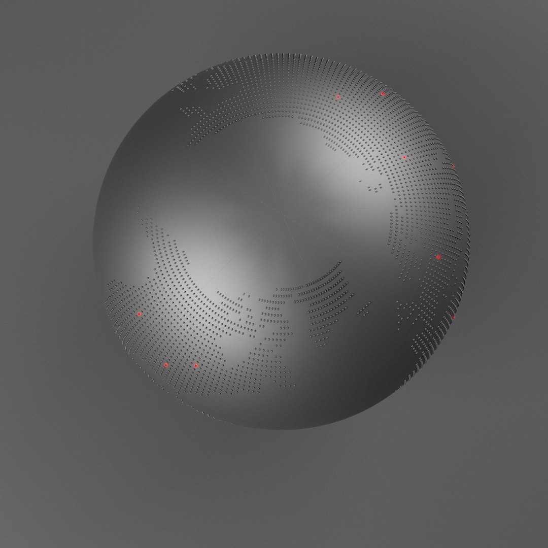 3D GLOBE SHAPE PARAMETRIC SCI-FI - TurboSquid 2241747