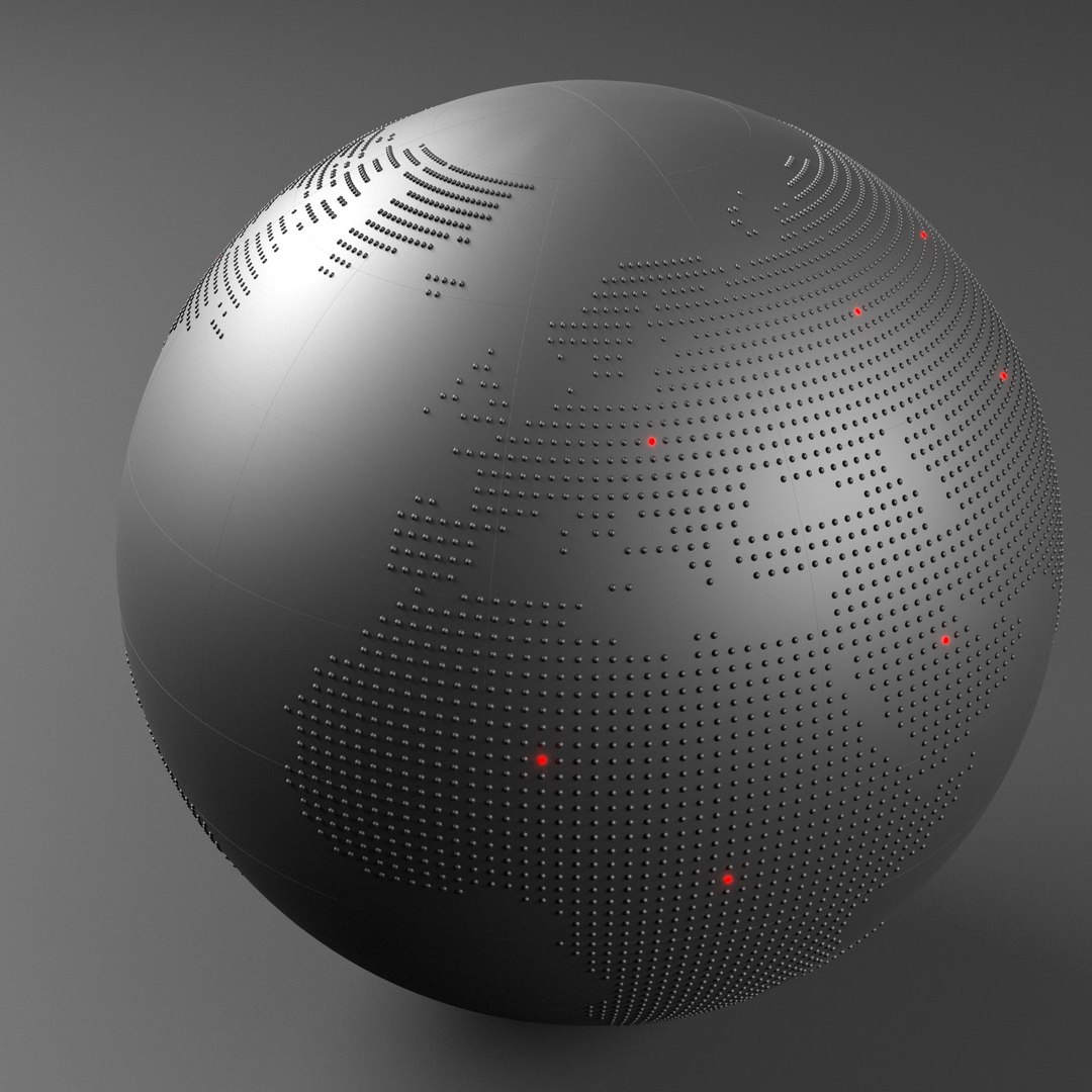 3D GLOBE SHAPE PARAMETRIC SCI-FI - TurboSquid 2241747