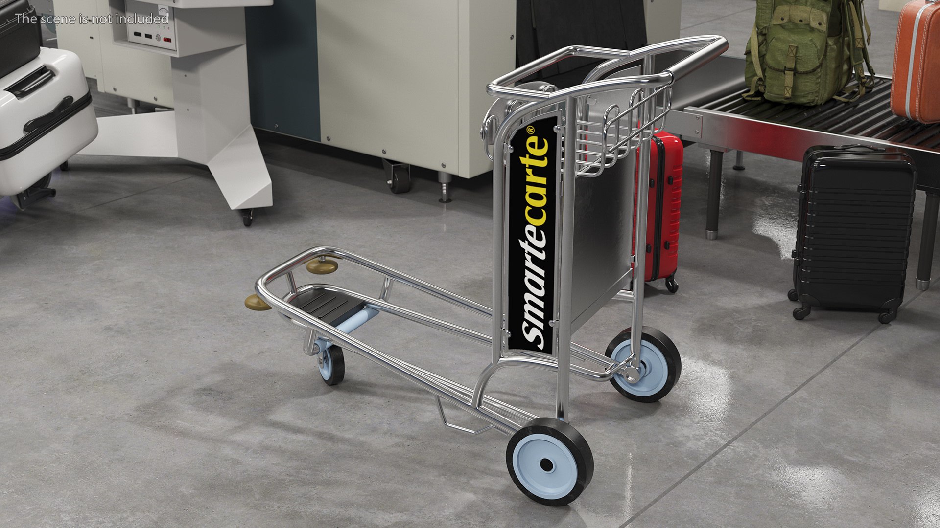 Smartecarte Airport Luggage Cart 3D Model - TurboSquid 2111018