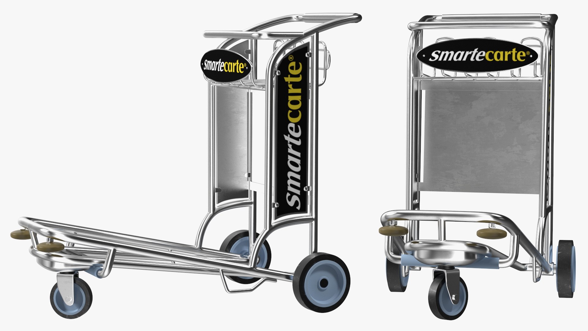 Smartecarte Airport Luggage Cart 3D Model - TurboSquid 2111018