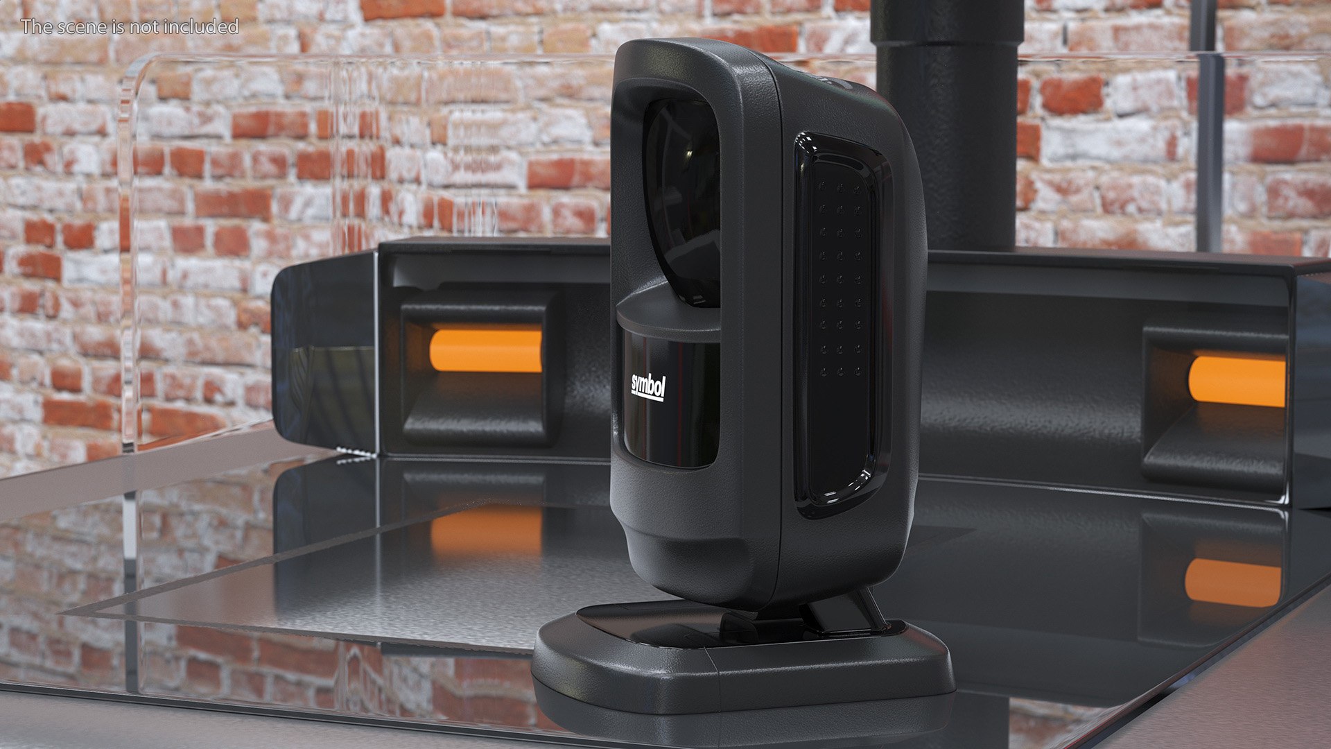 3D Zebra Hands Free Barcode Scanner Model - TurboSquid 2055311