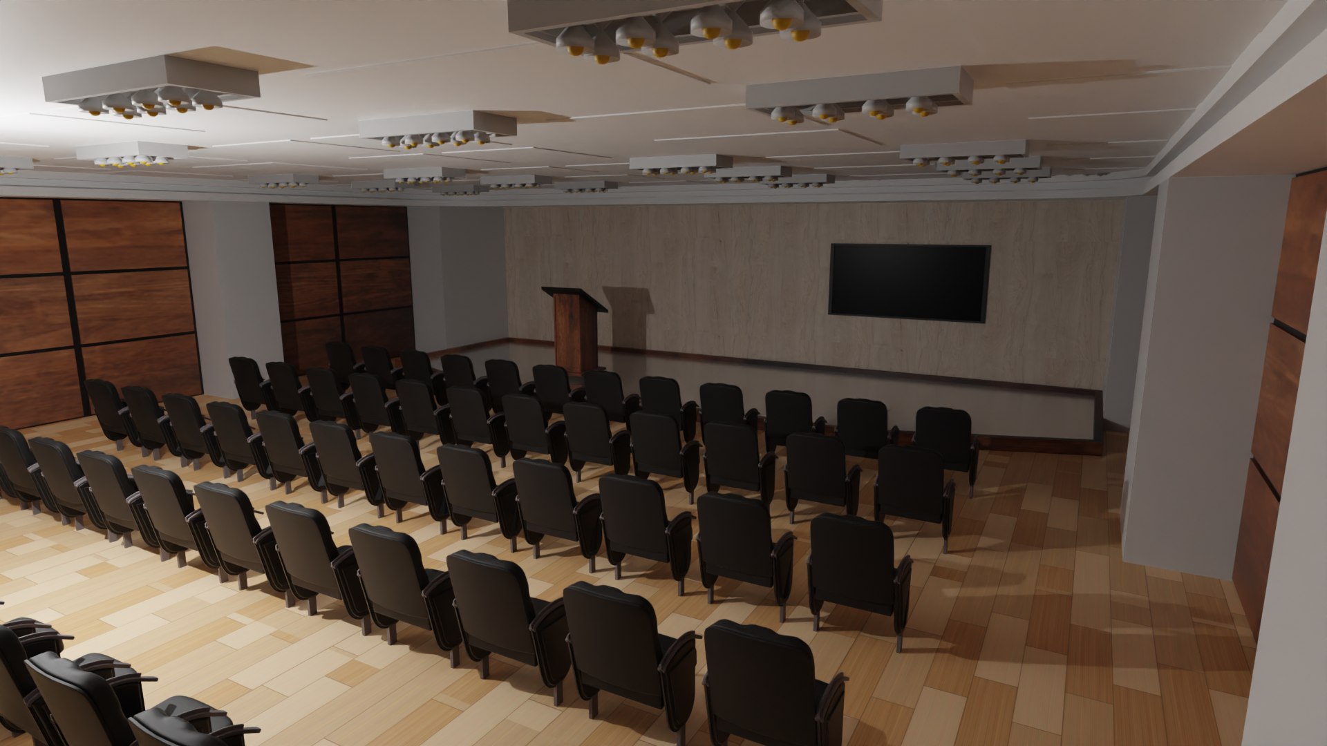 Briefing Press Room 3D model - TurboSquid 2178787