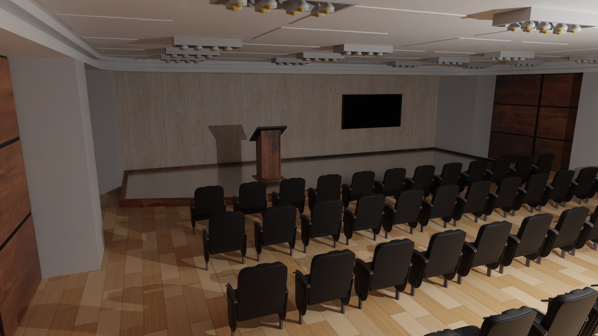 Briefing Press Room 3D Model - TurboSquid 2178787