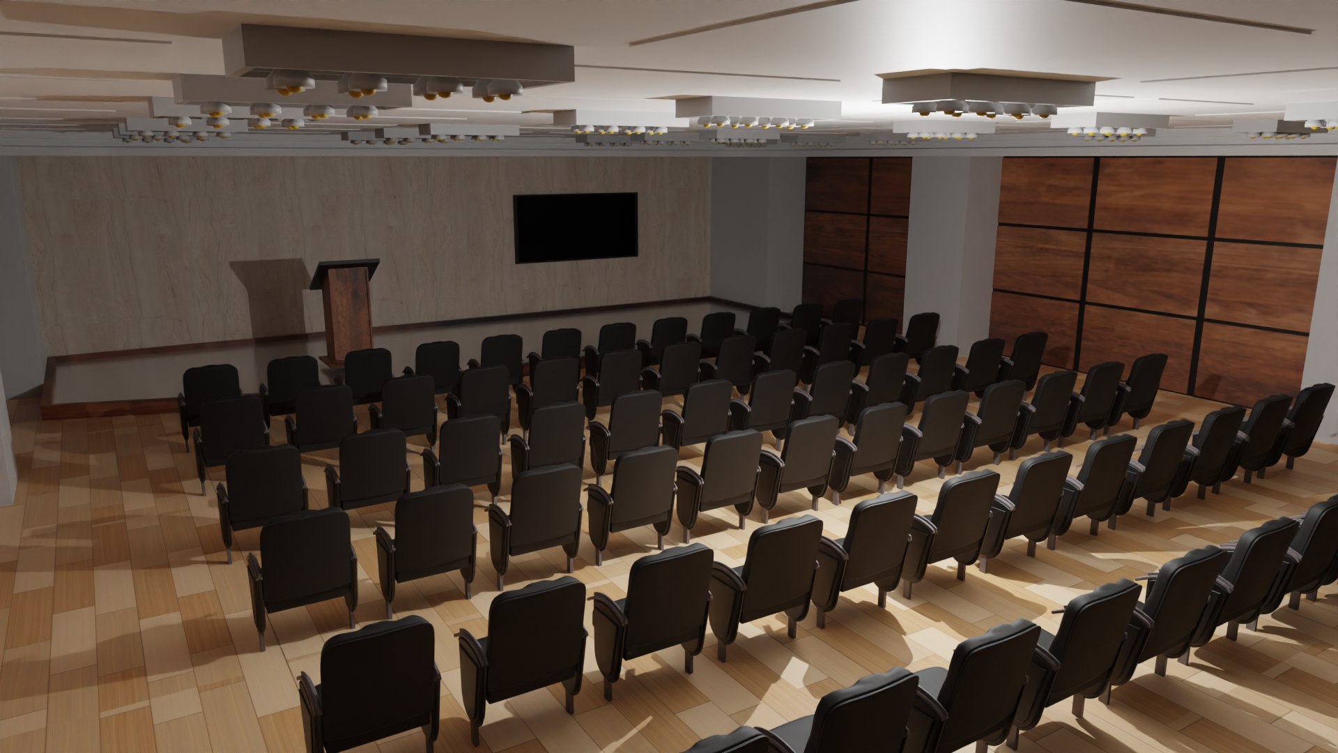 Briefing Press Room 3D Model - TurboSquid 2178787