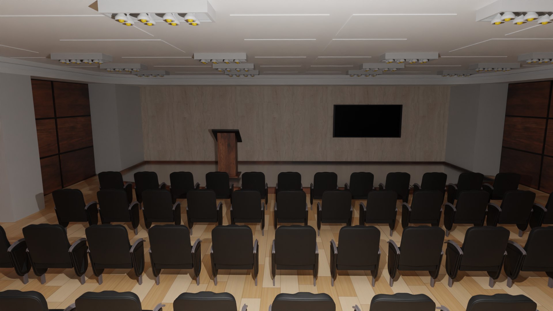 Briefing Press Room 3D Model - TurboSquid 2178787