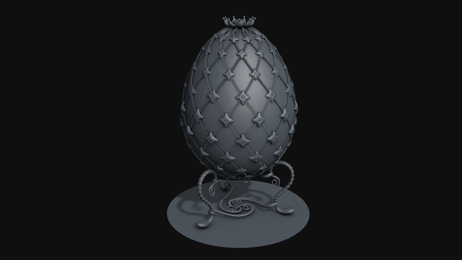 Egg FABERGE R10 3D Model - TurboSquid 2345293