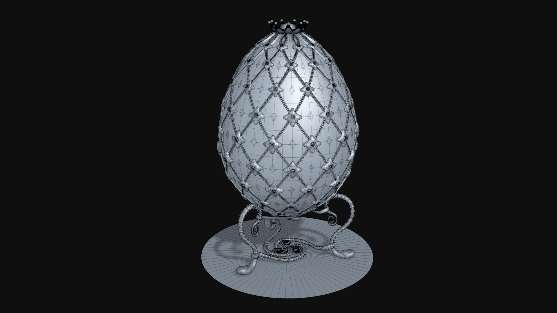 Egg FABERGE R10 3D Model - TurboSquid 2345293