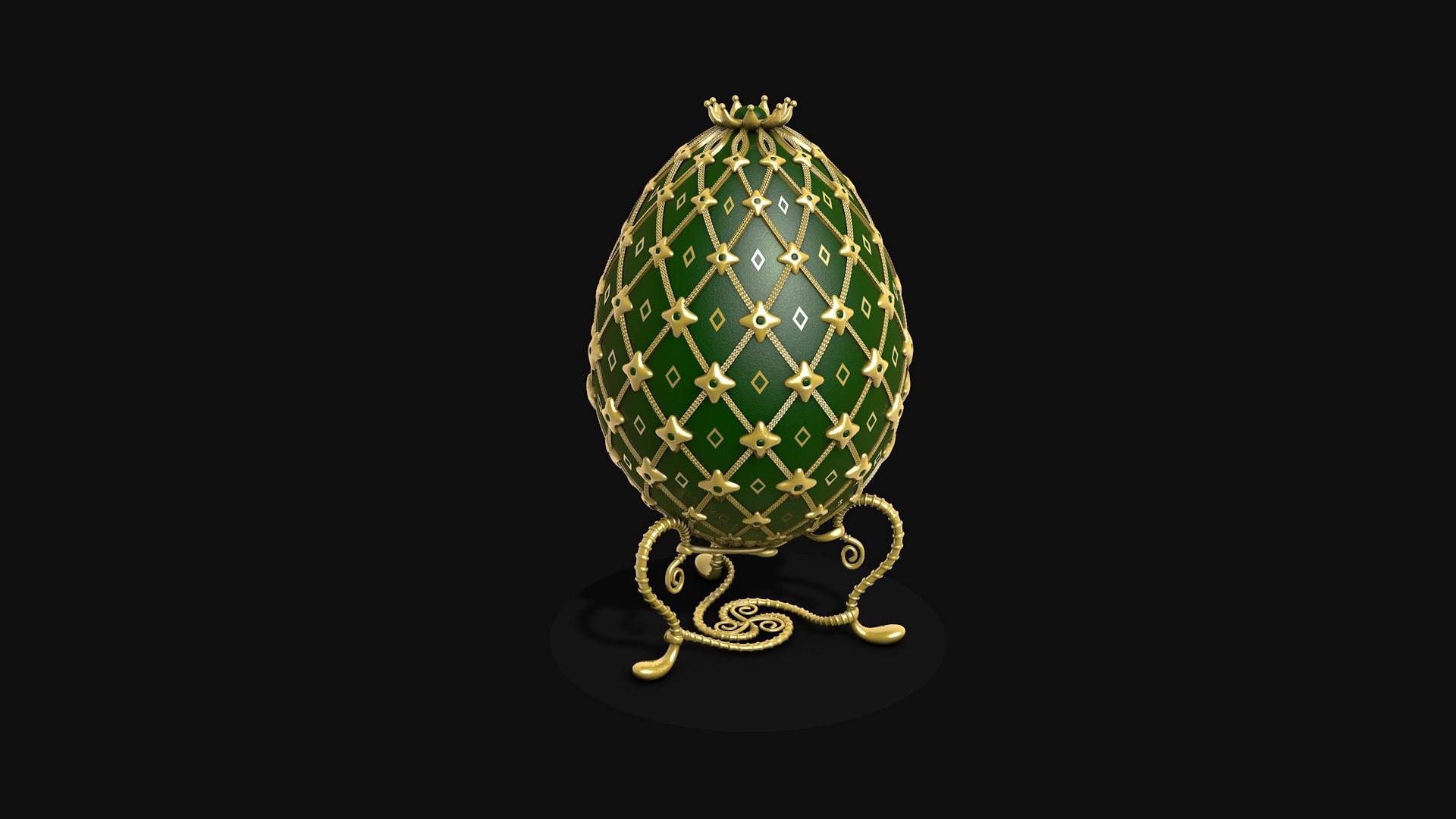 Egg FABERGE R10 3D Model - TurboSquid 2345293