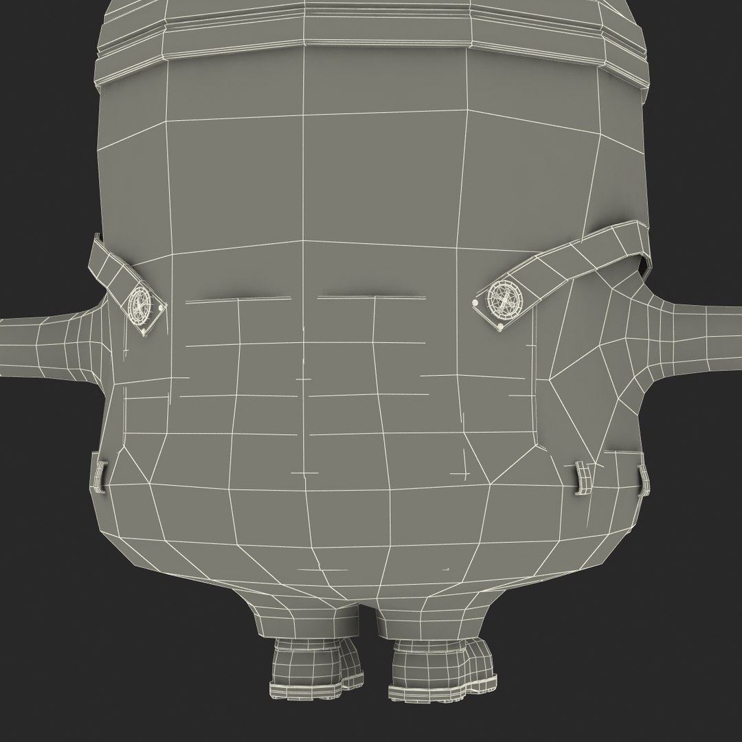 3d Model Short Eyed Minion Rigged