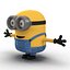 3d Model Short Eyed Minion Rigged