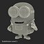 3d Model Short Eyed Minion Rigged