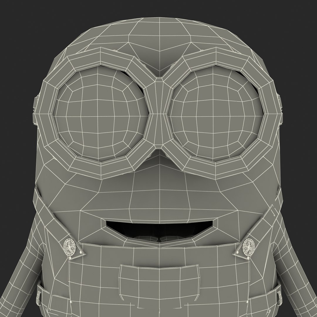 3d Model Short Eyed Minion Rigged