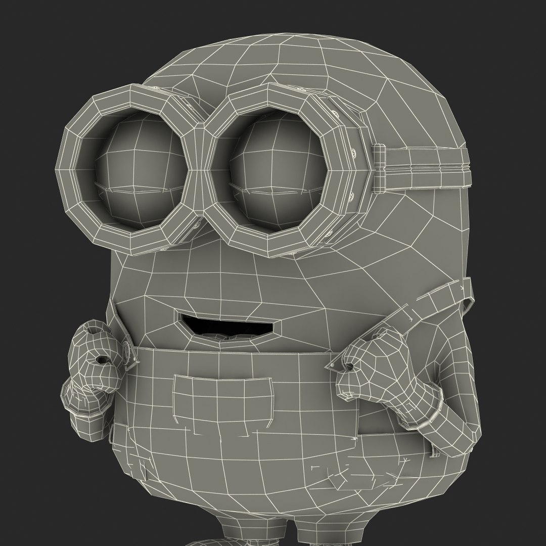 3d Model Short Eyed Minion Rigged