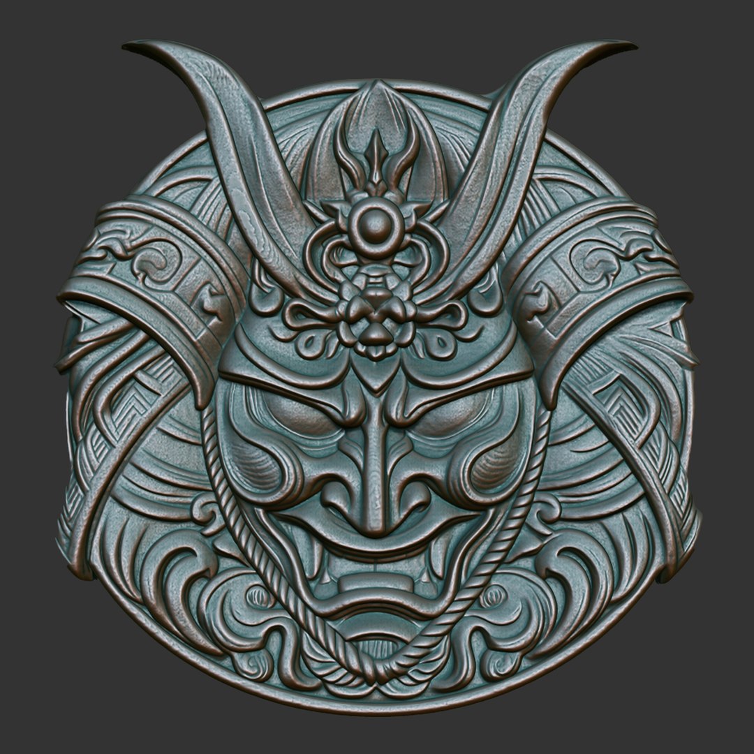 3D Samurai Basrelief 03 240708 - TurboSquid 2373934