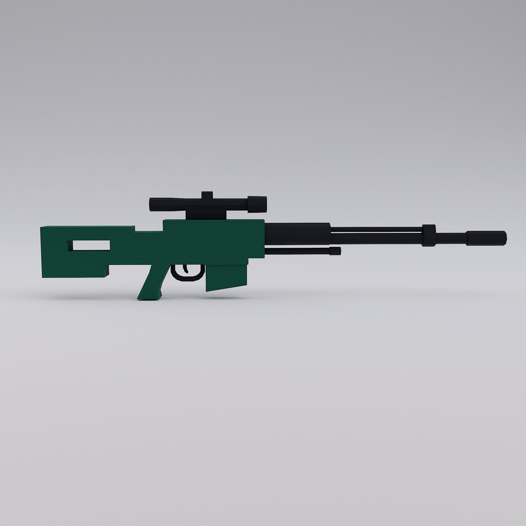 Accuracy International AS50 Sniper Rifle Gun Model - TurboSquid 1991451