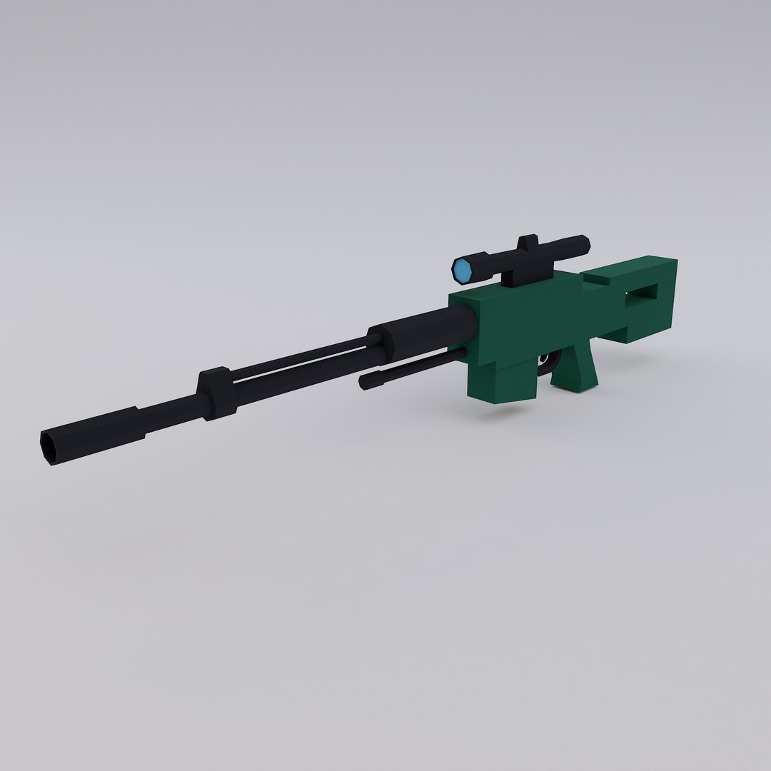 Accuracy International AS50 Sniper Rifle Gun Model - TurboSquid 1991451