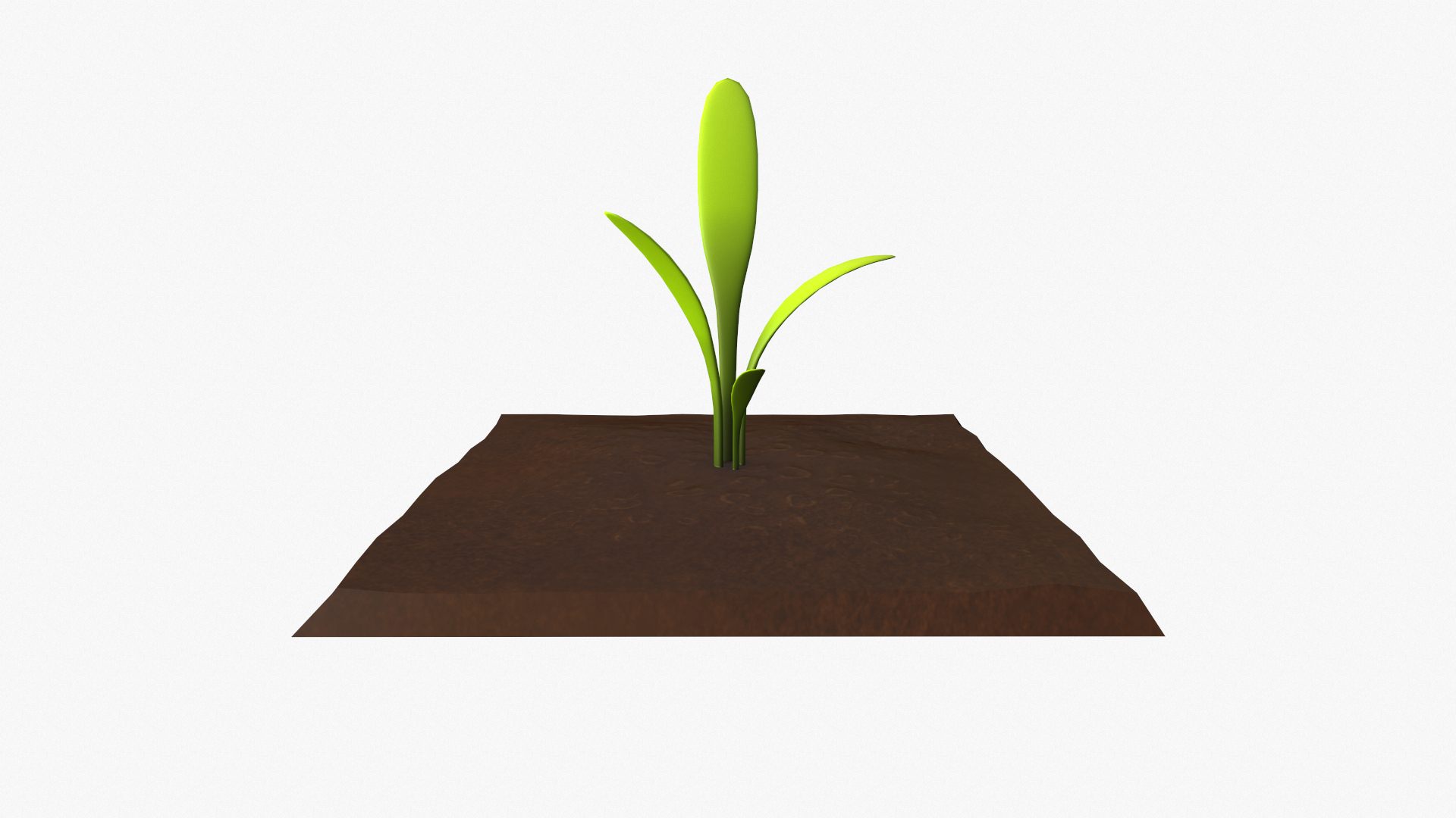 3D Cartoon Vegetable Plot - TurboSquid 1774444