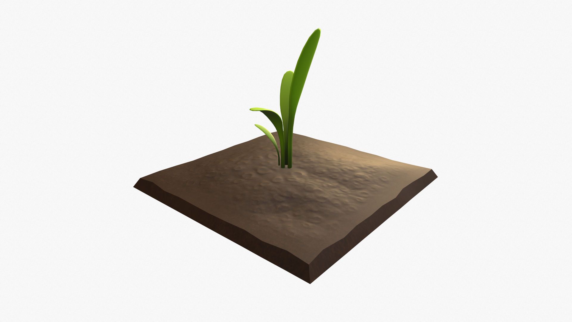 3D Cartoon Vegetable Plot - TurboSquid 1774444