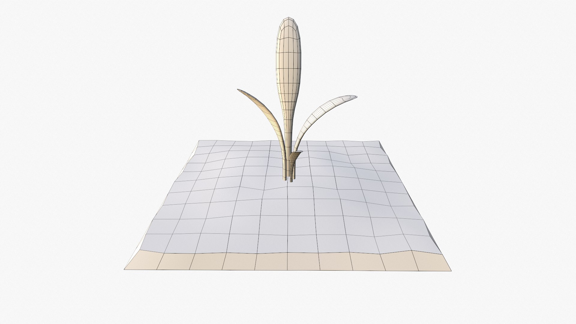 3D Cartoon Vegetable Plot - TurboSquid 1774444