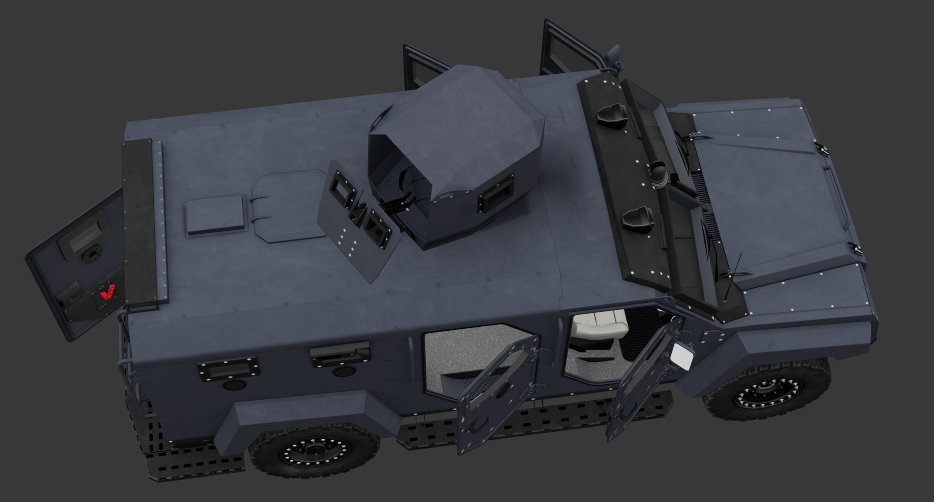 3D Roshel Senator APC Model - TurboSquid 2361025
