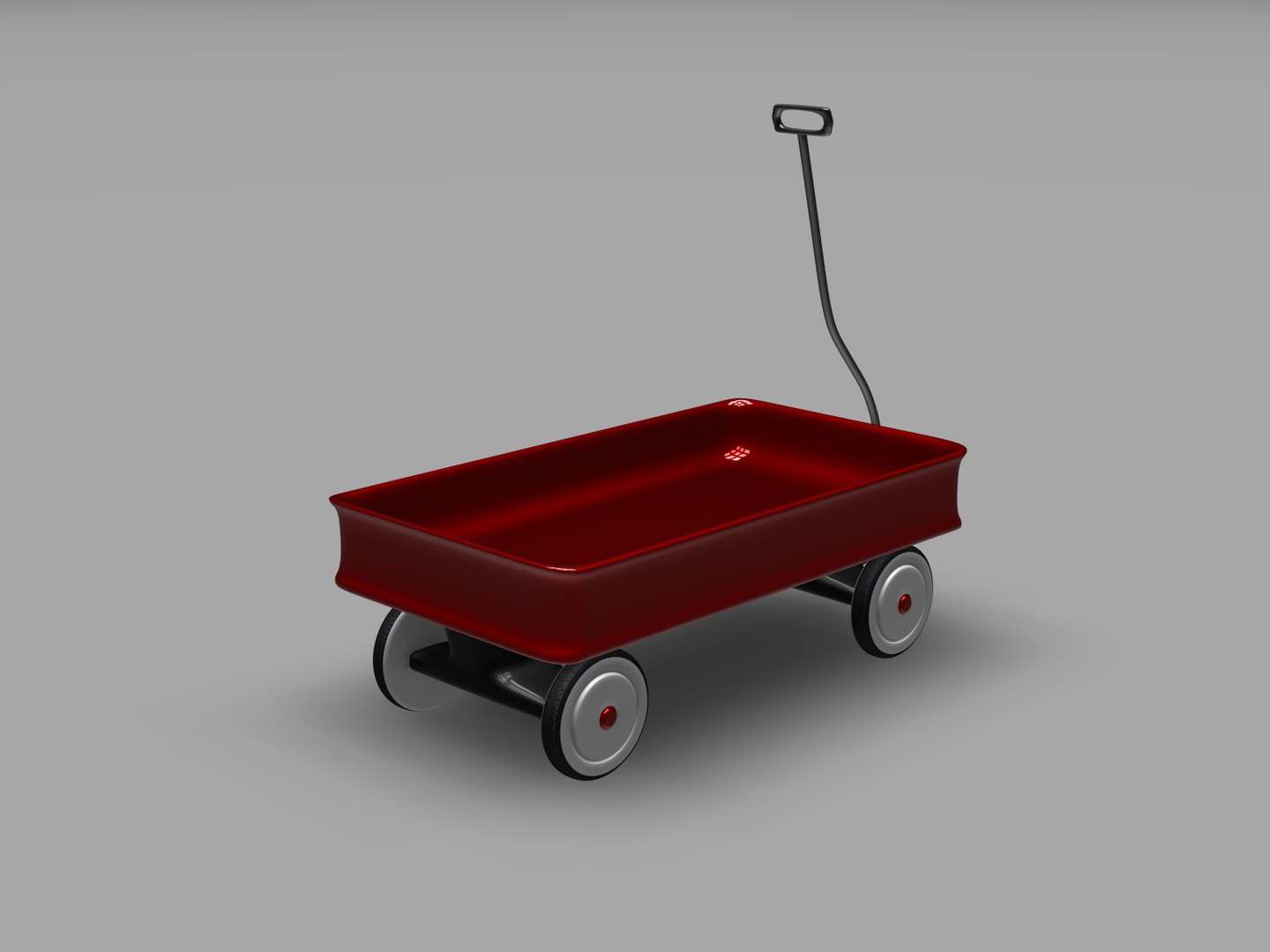 Toy Wagon 3d Model
