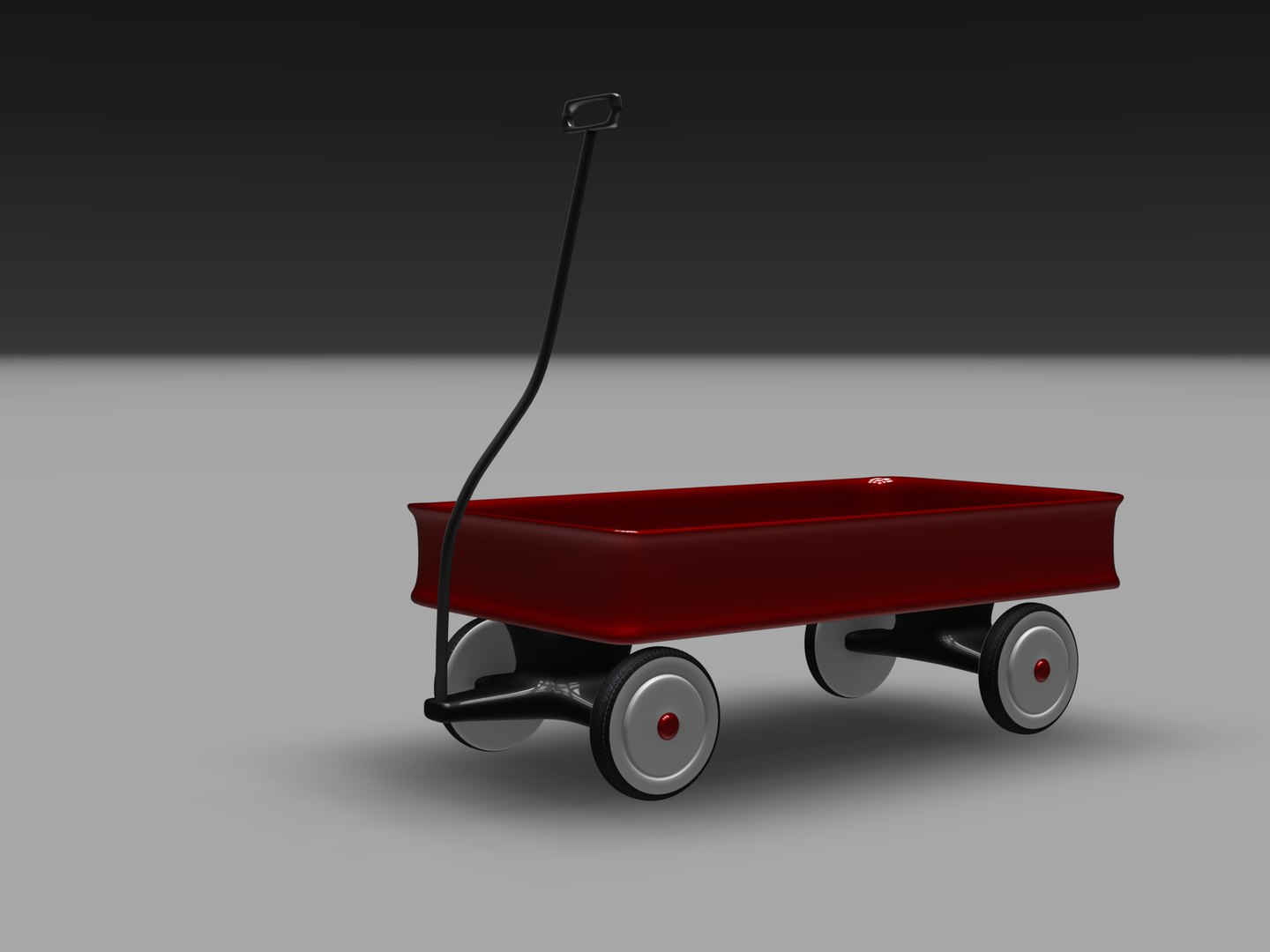 Toy Wagon 3d Model