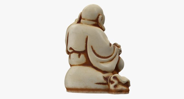 3d buddha ivory netsuke