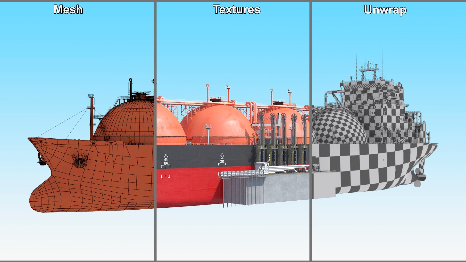 3D Gas Carrier Ship And LNG Pier Model - TurboSquid 2310007