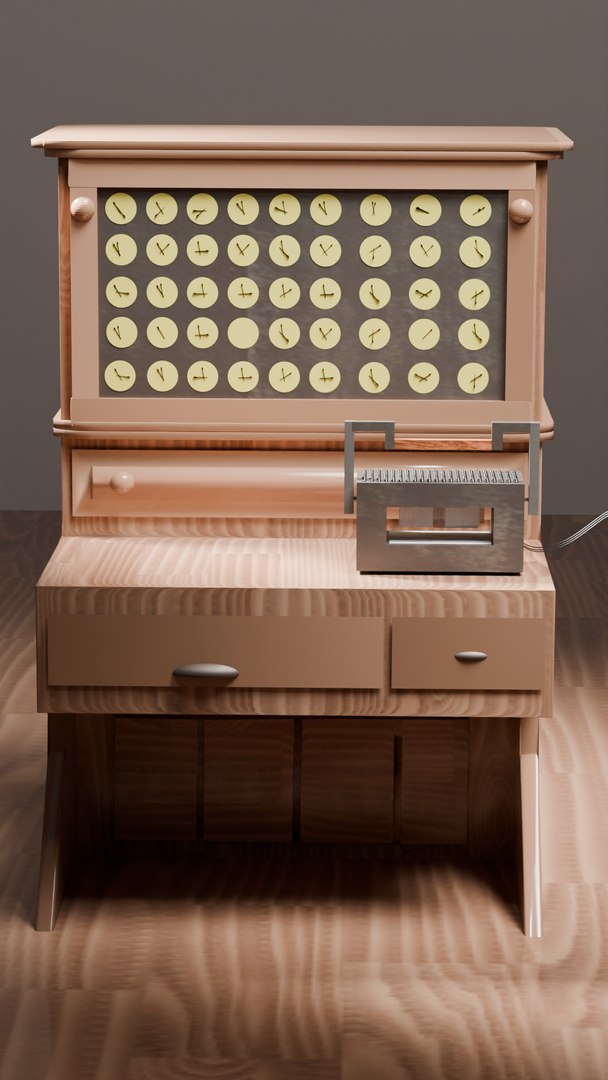 3D Tabulating Machine - TurboSquid 2357475