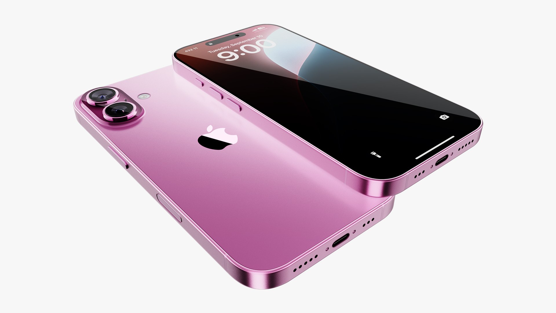 IPhone 16 Pink 3D - TurboSquid 2300249