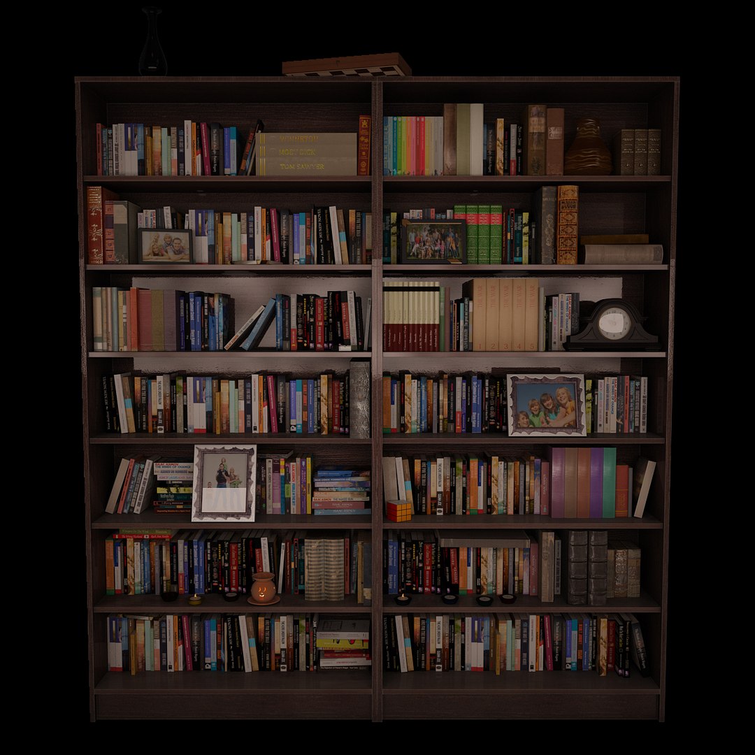 Bookshelf 2 Books Obj