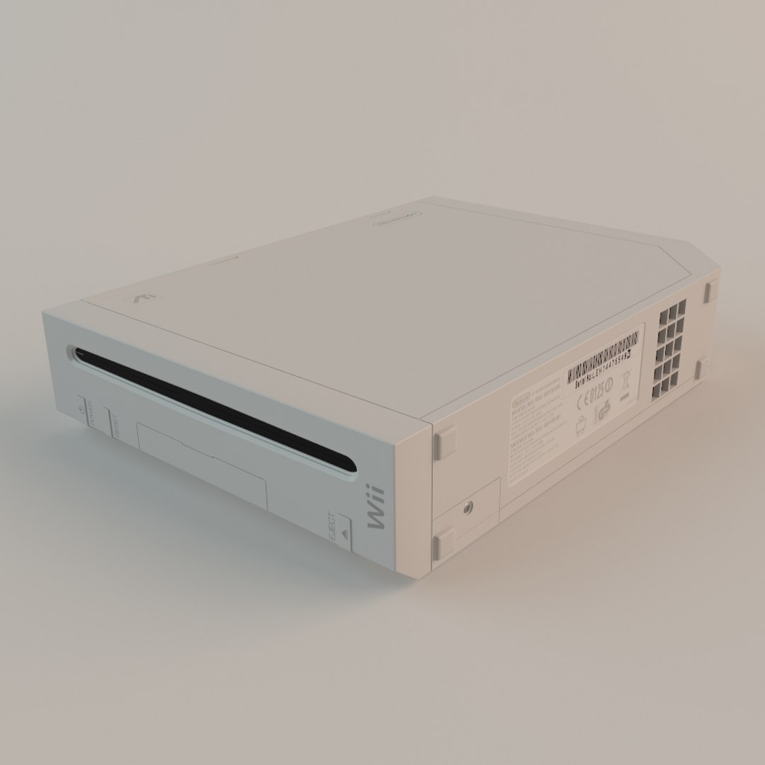 Nintendo Wii 3d Model