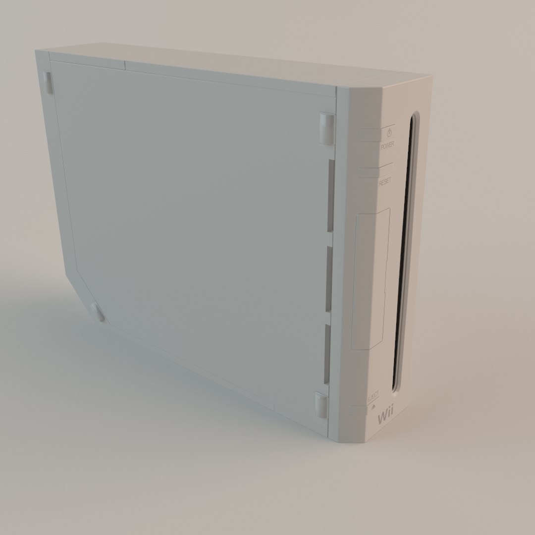 Nintendo Wii 3d Model