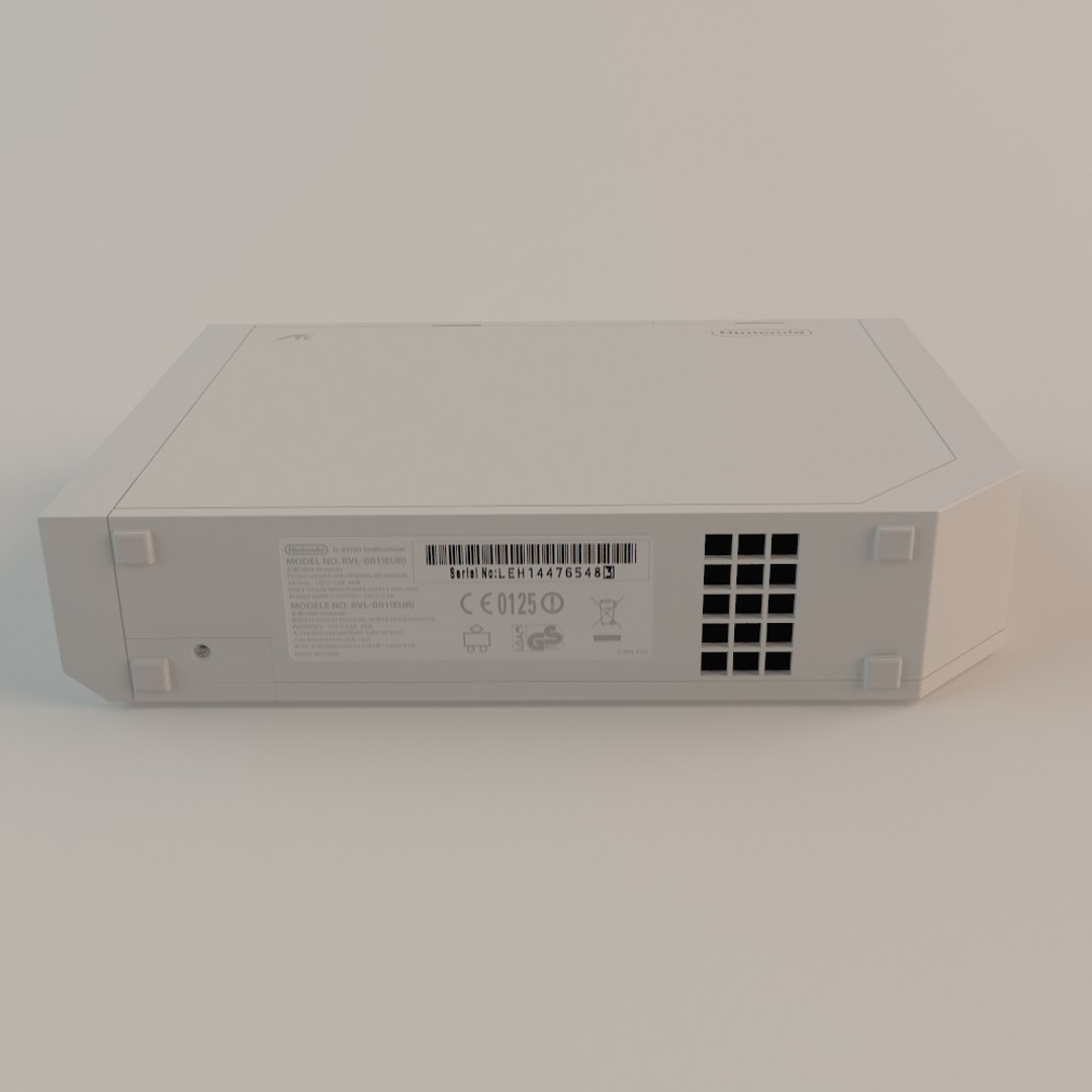 Nintendo Wii 3d Model