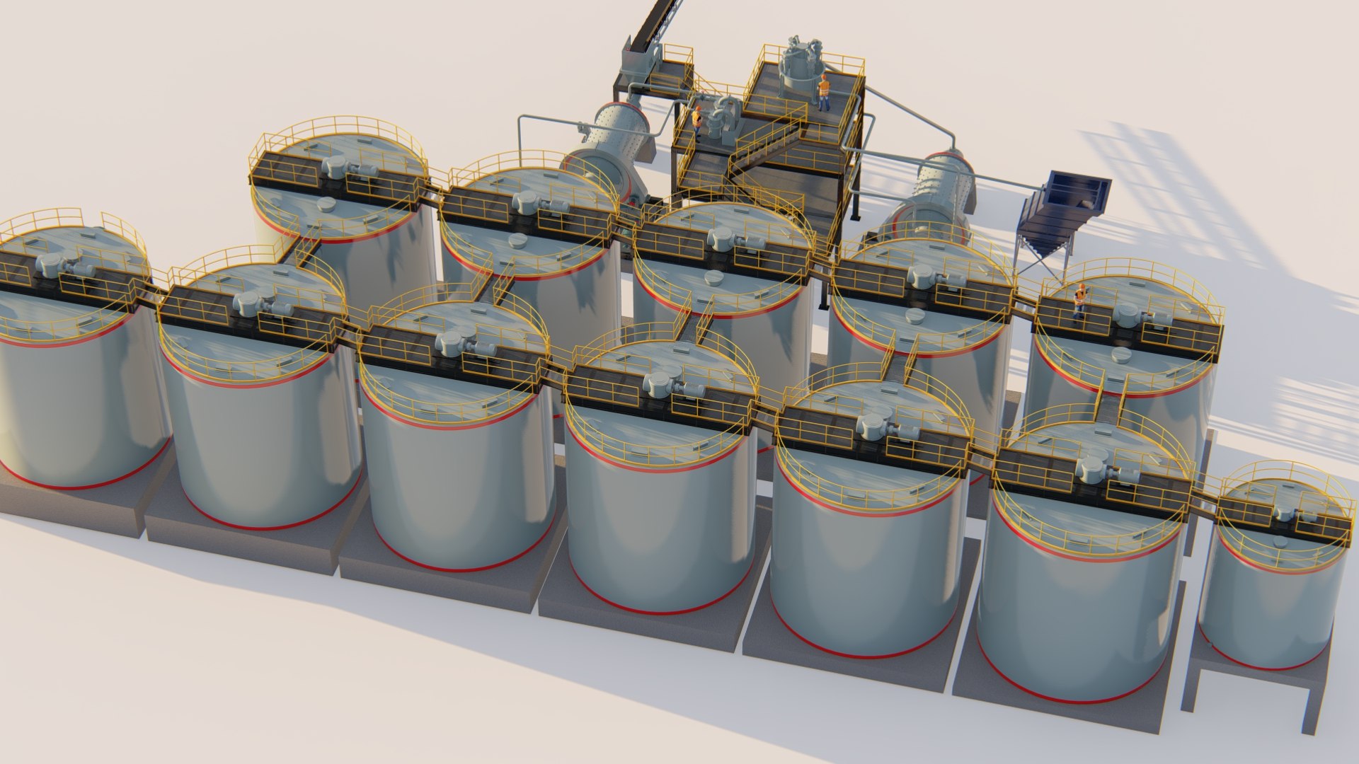 3D Gold Mining Leaching Section - TurboSquid 2171142