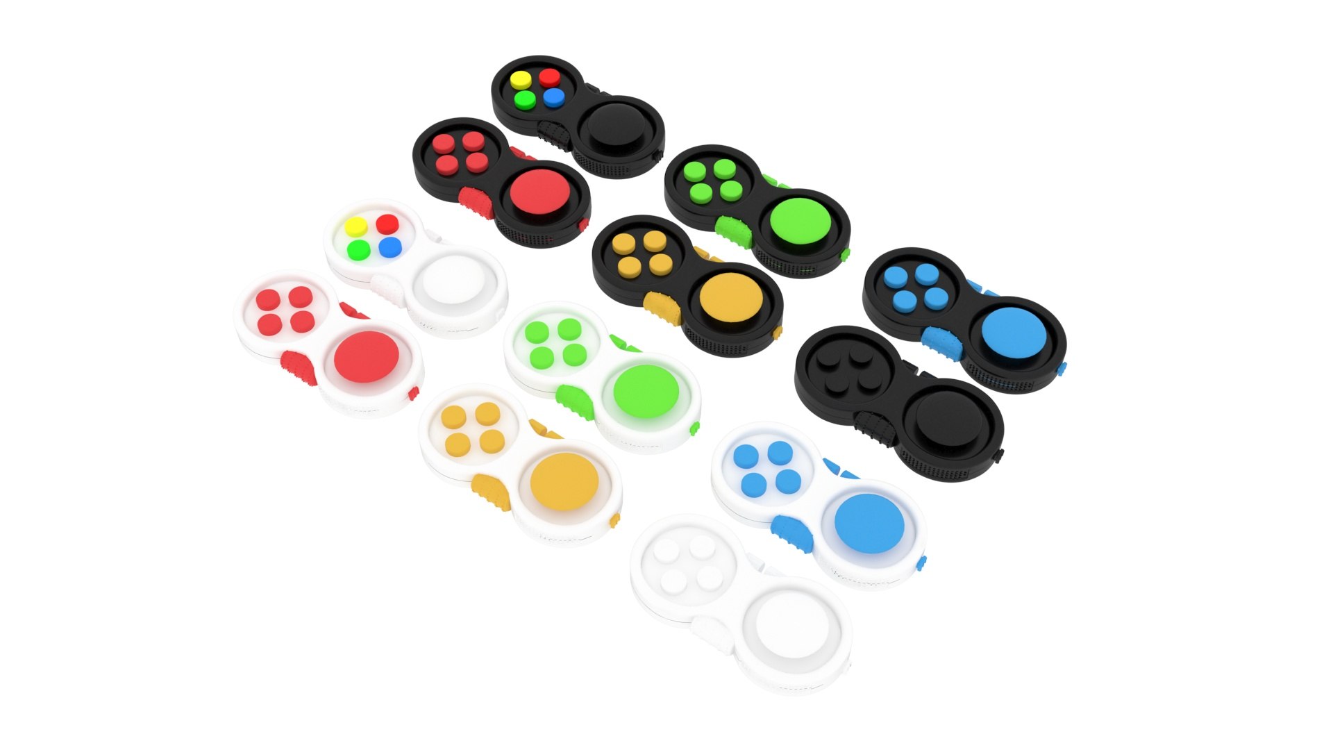 Joypad Controller Fidget Toys Set 3D - TurboSquid 1788793