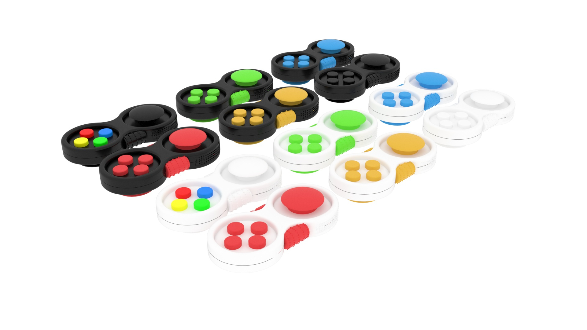 Joypad Controller Fidget Toys Set 3D - TurboSquid 1788793