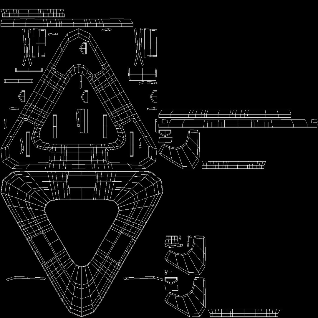 3D Magnetic Designer Colored Triangles Model - TurboSquid 1337512