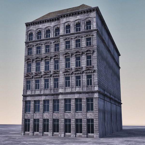 3d european building europe model