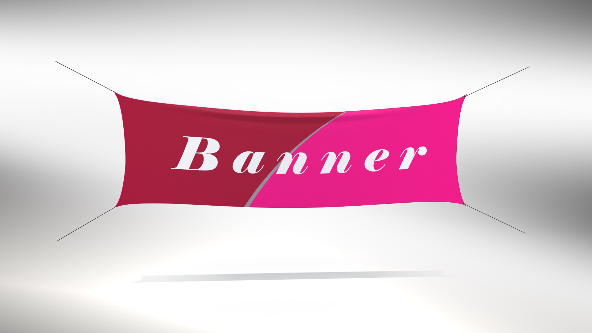 3D Hanging Banner - TurboSquid 1688630
