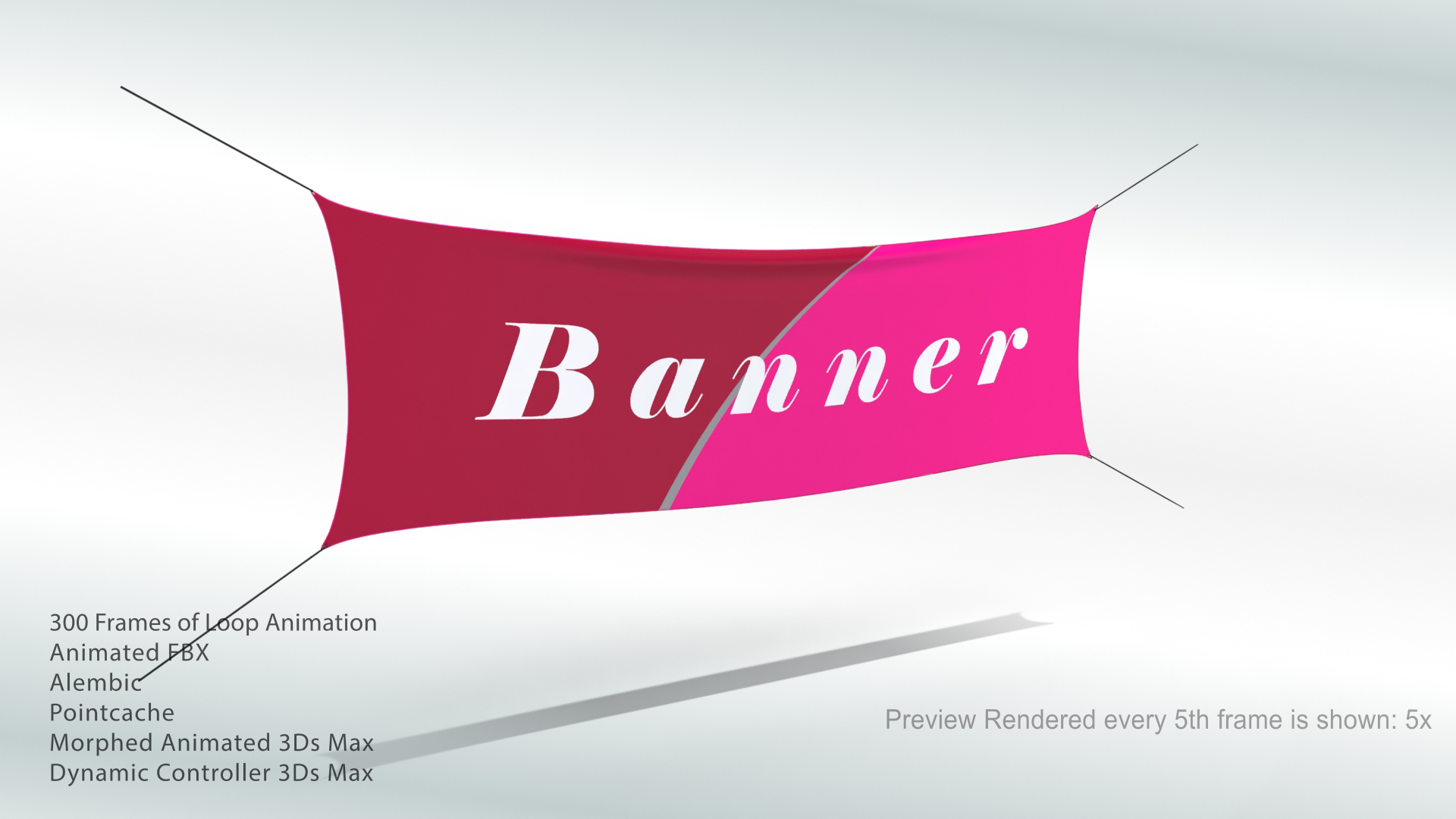 3D Hanging Banner - TurboSquid 1688630