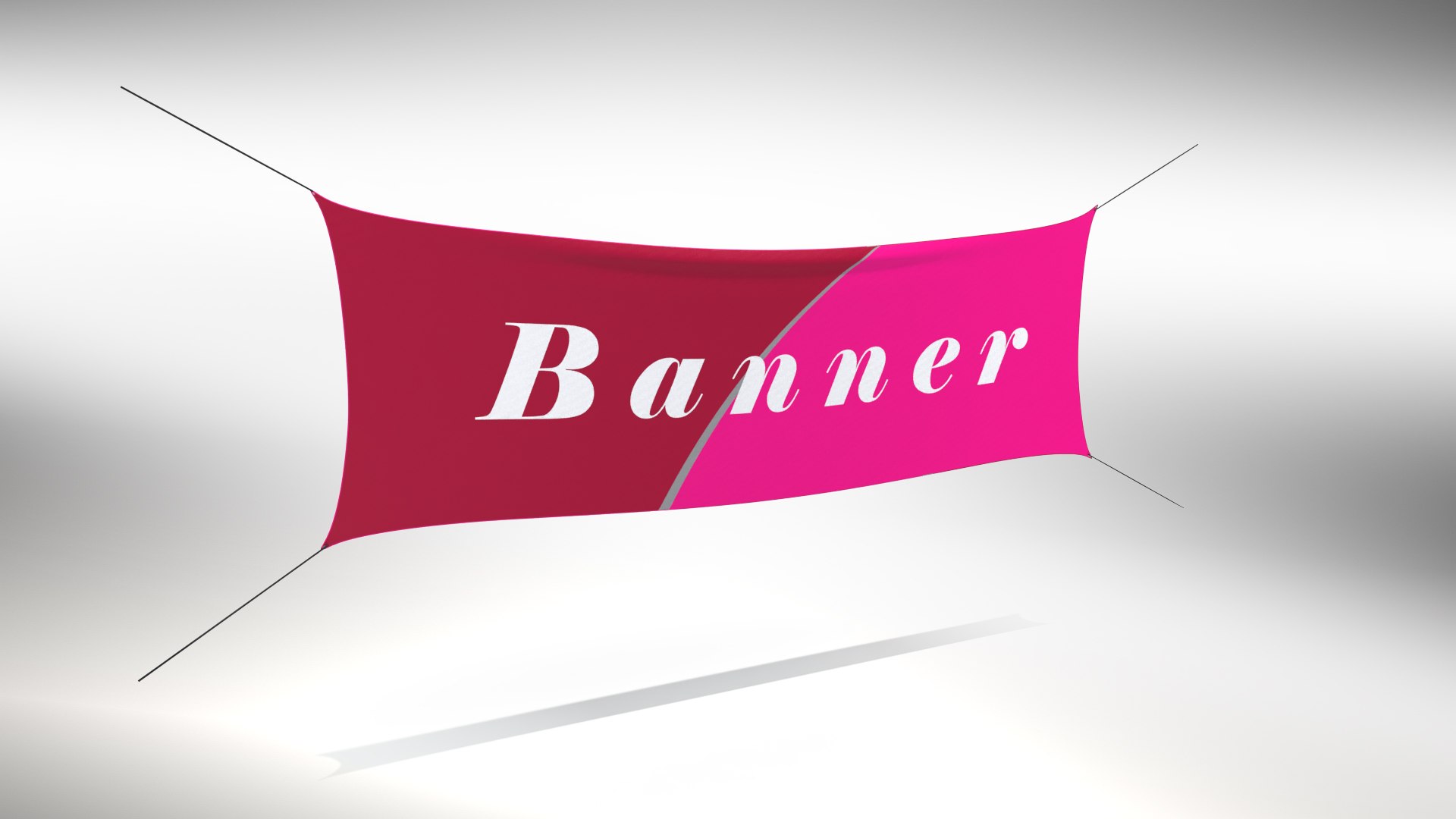 3D hanging banner - TurboSquid 1688630