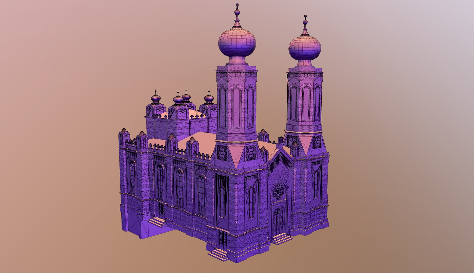 3D Model Synagoga W Bielsku Bialej Synagouge Bielsko Biala Poland ...