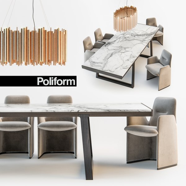 3d poliform guest chair opera model