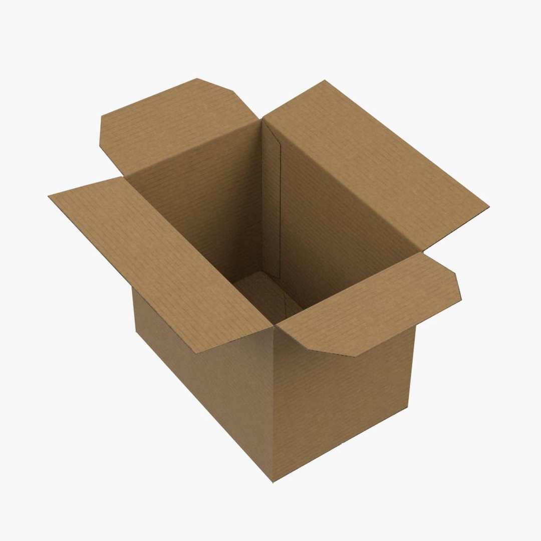 3D Open Cardboard Box Model - TurboSquid 1503460