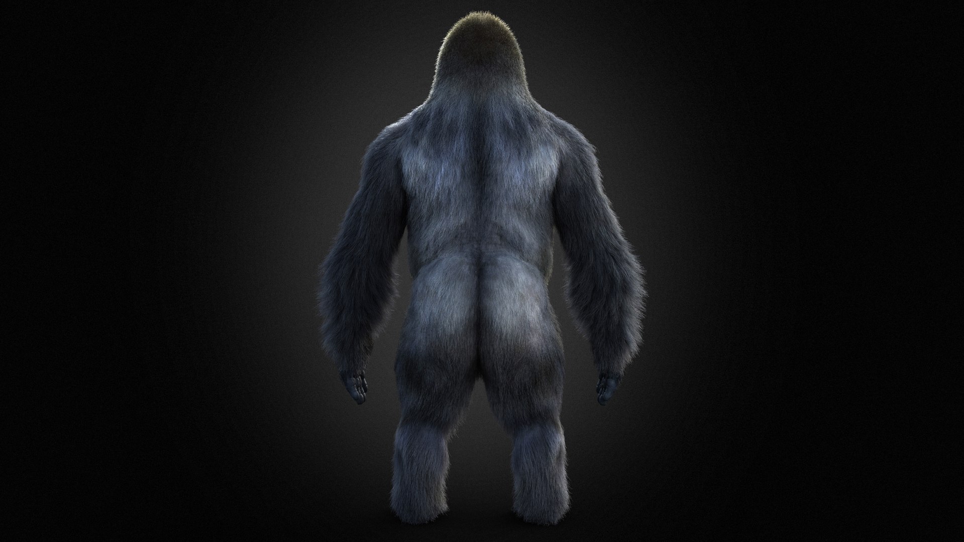 3D GORILLA 3 Static Version XGEN-CORE - TurboSquid 2350352