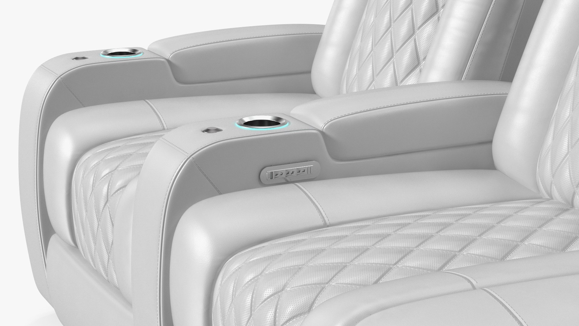 Theater Seating Row 4 Modules White 3D Model - TurboSquid 2386030