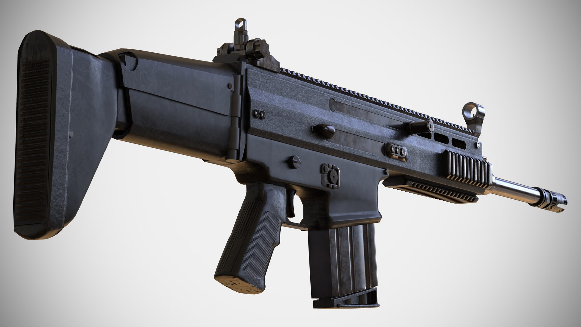 3D Fn Scar Modeled - - TurboSquid 1488401
