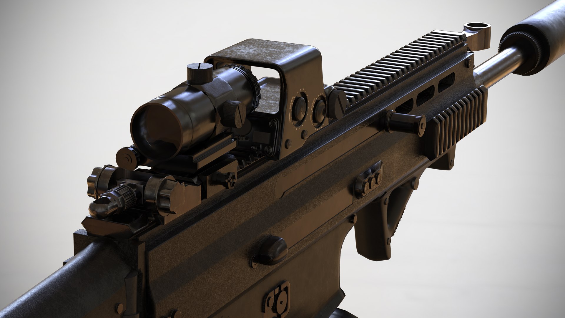 3D Fn Scar Modeled - - TurboSquid 1488401